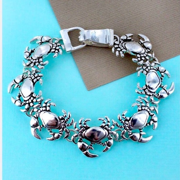 Jewelry | Silvertone Crab Magnetic Bracelet | Poshmark
